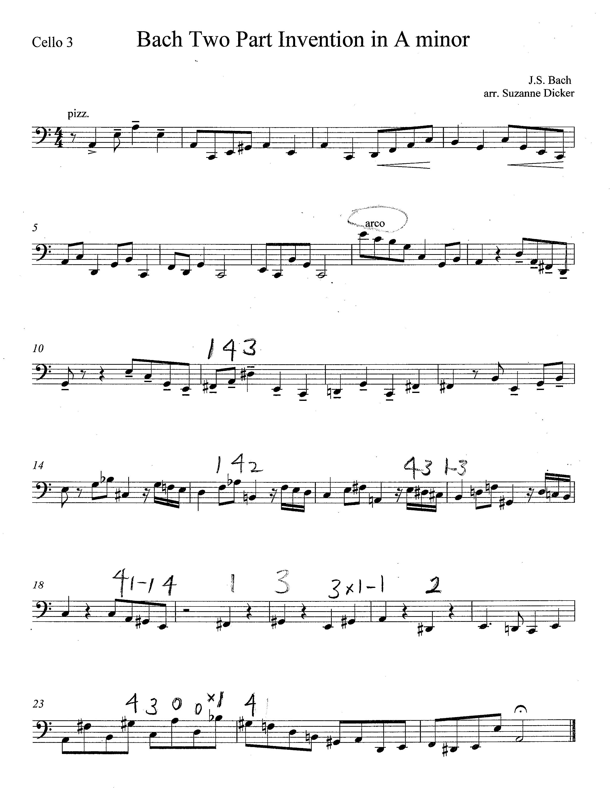 Free Cello Ensemble Music