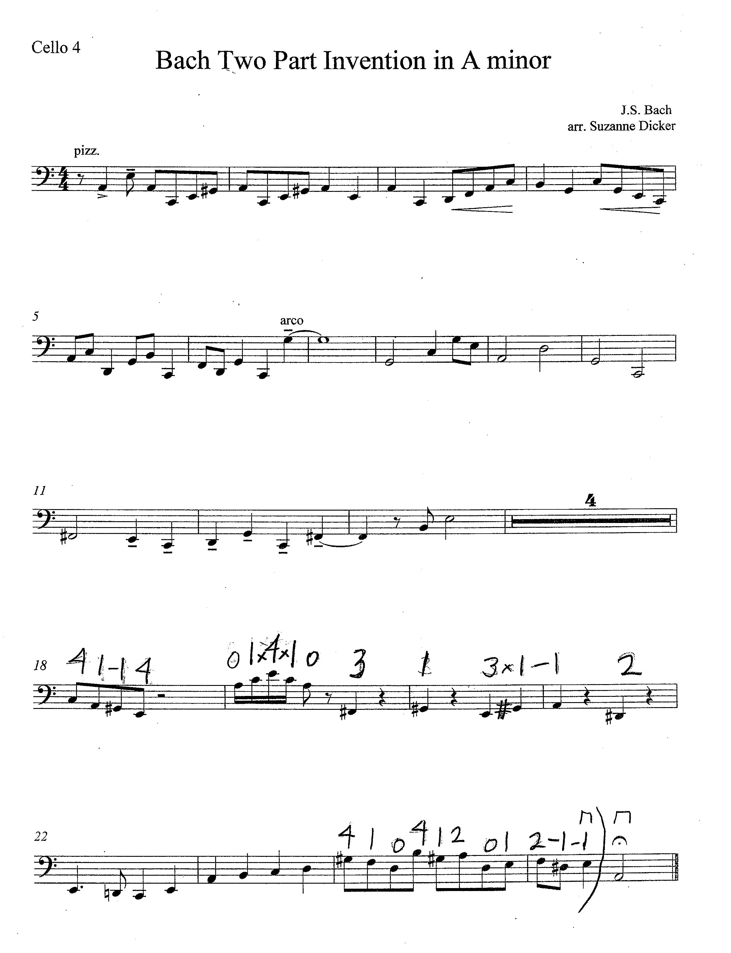 Free Cello Ensemble Music